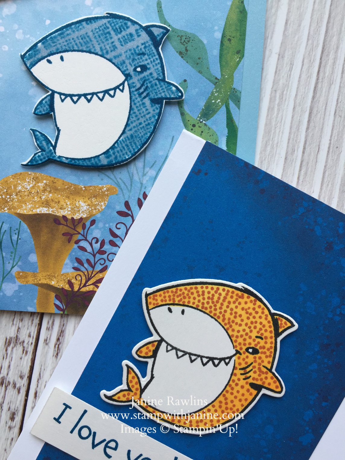 Shark Frenzy done as Kissing and Stipple Techniques Shark Frenzy done ...