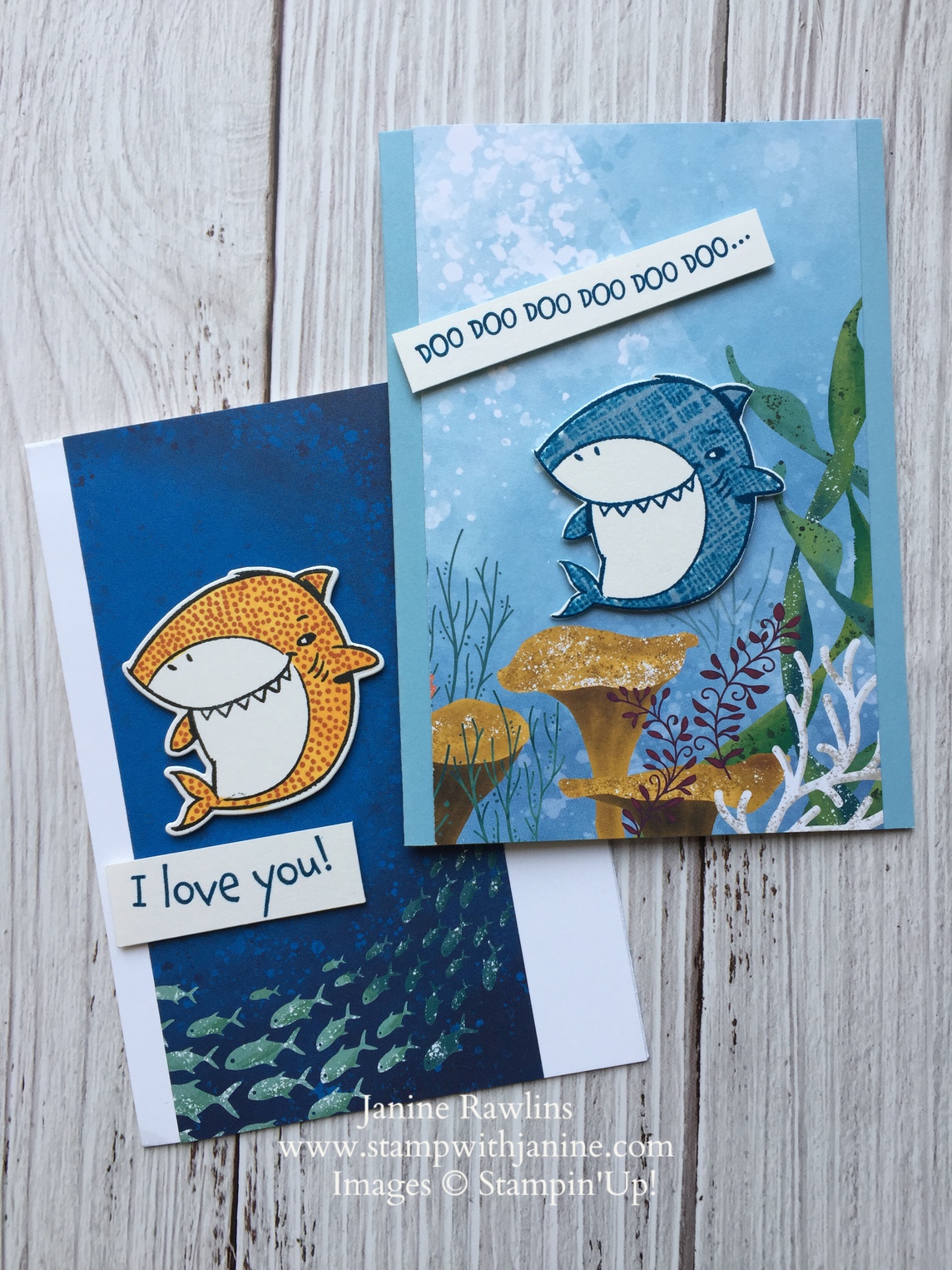 Shark Frenzy done as Kissing and Stipple Techniques Shark Frenzy done ...