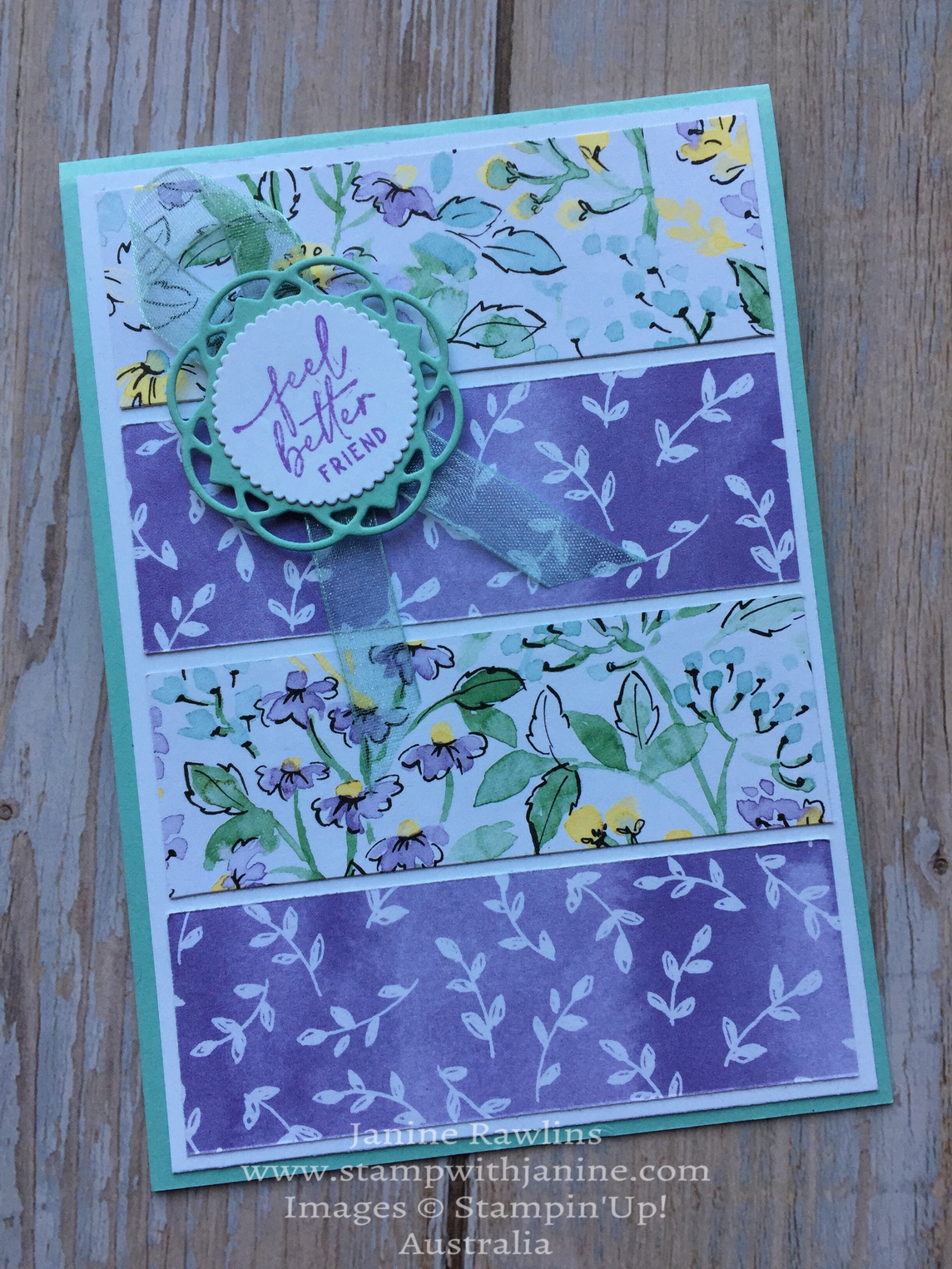 One Layout Five Different Cards - Janine Rawlins, CreateWithJanine.com