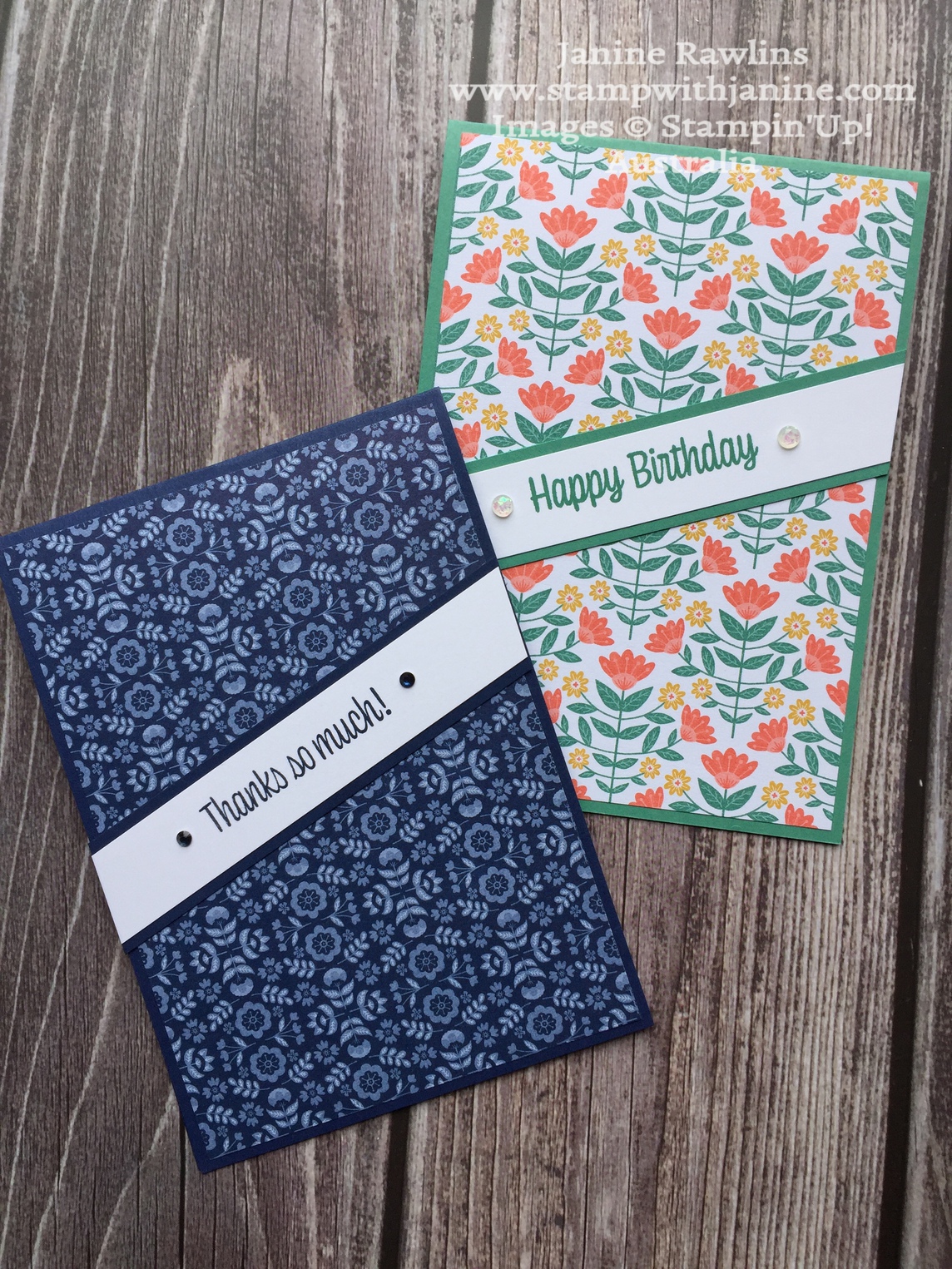 Create Quick and Easy Cards - Janine Rawlins, CreateWithJanine.com